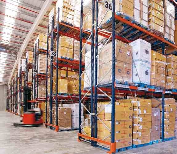 Carbon Steel Heavy Duty Pallet Racking System , Custom Selective Pallet ...